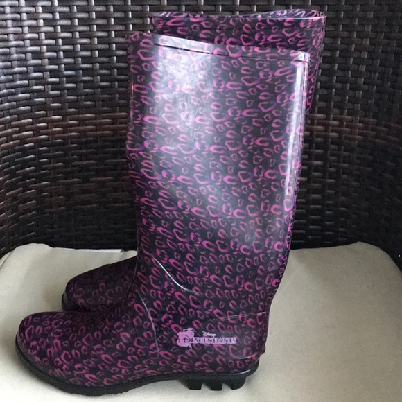 Shoes | Nwob Disney Descendants Girls Knee High Rain Boots | Poshmark